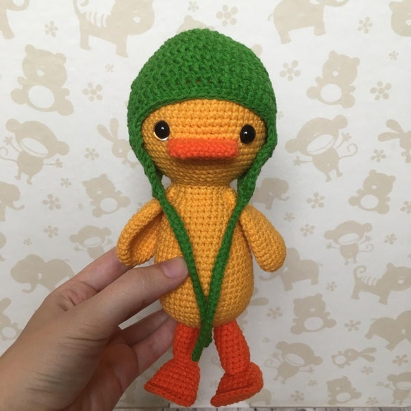 Crochet Duck Amigurumi Pattern: Quigley the Duck Stuffed Toy (PDF) - Etsy