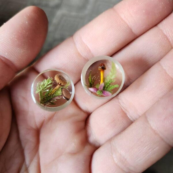 Acorn Pendant With Forest Heather, Gift for Forest Lover, Natural Dry ...