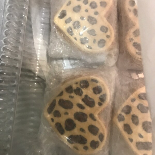 SAFARI Chic ZOO Leopard X12 Print Cookies - Any Shape CHEETAH Print or ...