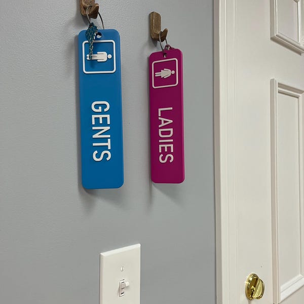 Large Restroom Keychain, Oversized Bathroom Pass, Giant Toilet Key Ring ...