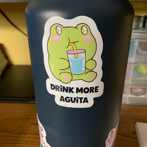 Froggy Sana Sana Colita De Rana Vinyl Sticker, Frog Stickers, Kawaii ...