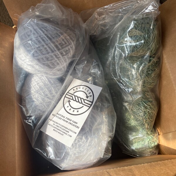 Fuchsia Pink Linen / Cotton Recycled Yarn - 1,766 Yards (chainette ...