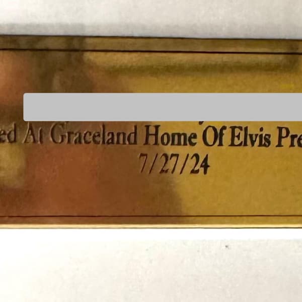 Personalized Brass Plate Custom Name Plate Engraved Brass Plate Gold ...