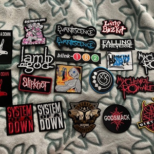 Rock Music Patch / Rock Heavy Metal Patch / Sew or Iron on Embroidered ...
