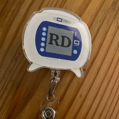 Dietitian Badge Reel RD Tube Feeding Pump Clinical Dietitian Gift ...