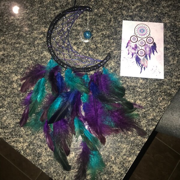Half Moon Dream Catcher Galaxy Dream Catchers Moon Dreamcatcher Galaxy ...