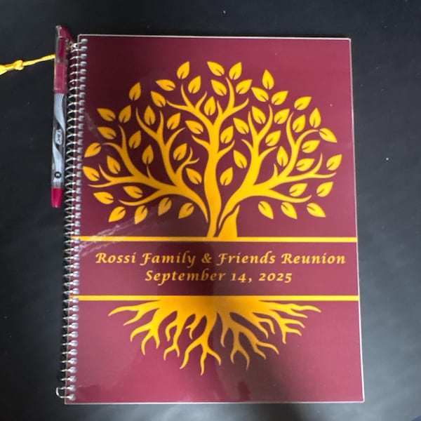 Personalized Family Reunion Log Book: Guest Sign In, Memory Keeper - Etsy