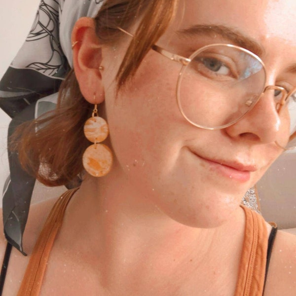 Purple and White Floral Stud Packs Cute Bright Earrings Polymer Clay ...