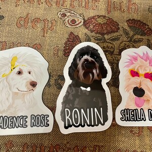 Personalized Dog Stickers Hand Drawn Custom Pet Sticker - Etsy
