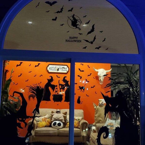 Spider Halloween Window Stickers, Spooky Season Decor, Creepy Scary ...