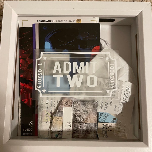 Customize Admit TWO Ticket Decal ~ Perfect for Making Ticket Memory ...