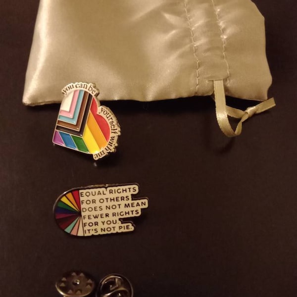 Equal Rights - LGBTQIA, BLM, Trans, Feminist, Pro Choice, Pin, Enamel ...