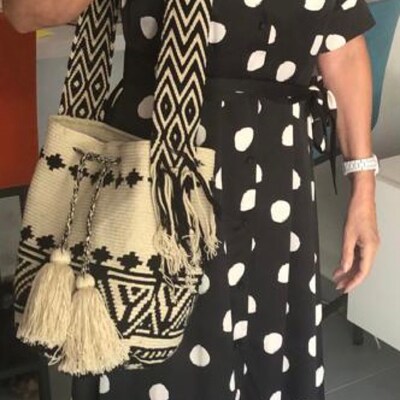 Wayuu Bag Large Mochila Wayuu Pattern Handmade Bolso Wayuu Taschen Sac ...