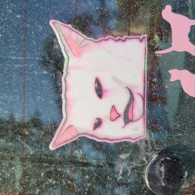 Smudge Cat Meme Sticker Meme Sticker Vinyl Various Sizes - Etsy