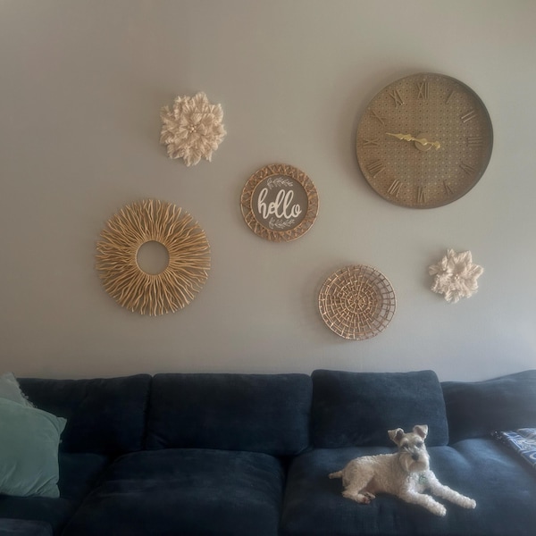 Macrame Flower | Wall Decor | Boho Decor | Home Decor - Etsy