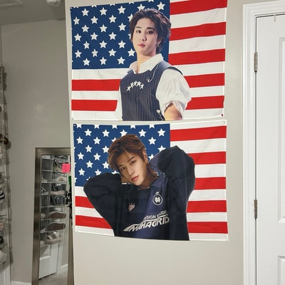 Enhypen Jay Rockstar Photo Flag Banner, Jay Mexican Flag Tapestry, Jay ...