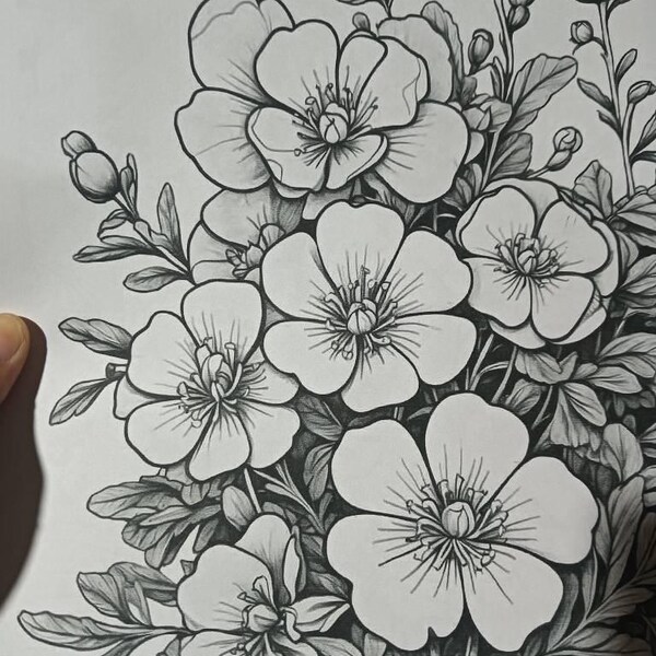 The Ultimate Bundle 100 Bloom & Botanicals Coloring Book Realistic ...