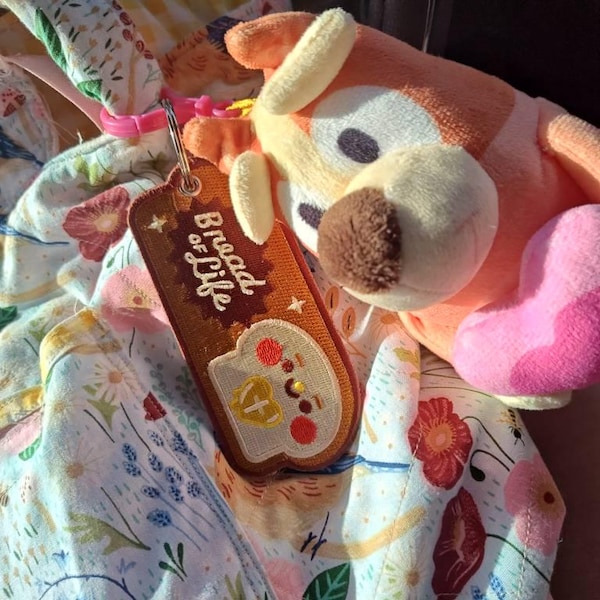 Embroidered Christian Keychains: Cute Kawaii Blessing Tags - Etsy