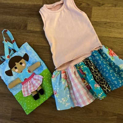Dolly on a Bag Tote Bag Sewing Pattern, Child's Bag, Easy to Make Bag ...