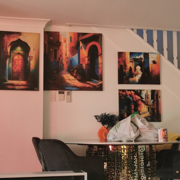 Indian Wall Art, Marathi Woman Oil Painting Print on Canvas, Indian Art ...