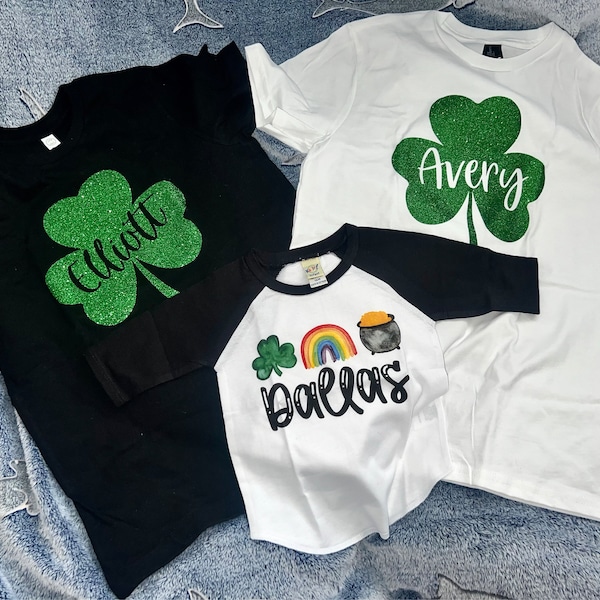 Kids St Patricks Day Shirt, Custom St Patricks Day Sweatshirt, Girls ...
