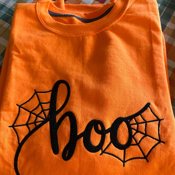 Halloween Boo Embroidery Design - 7 Sizes Formats: Dst Exp Hus Jef Pes ...