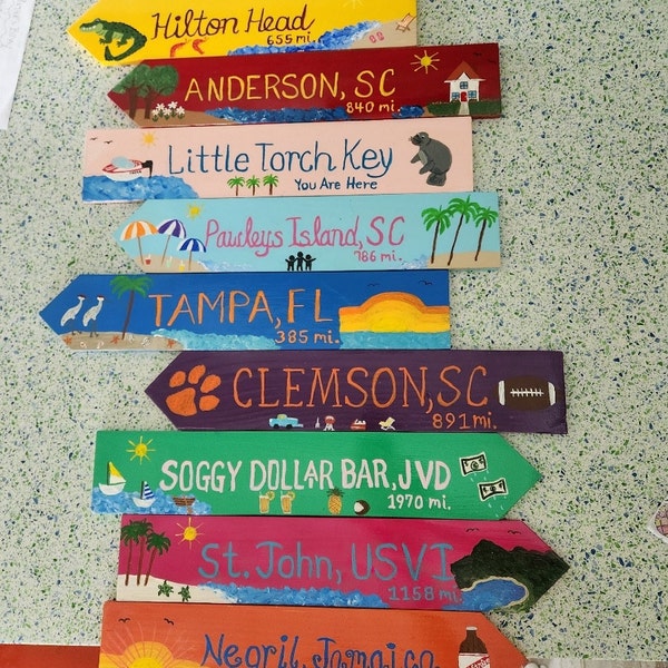 Destination Arrow Signs, Sign Post Arrows, Tropical Sign Post Arrows ...