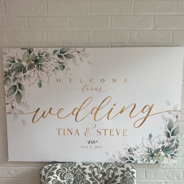 Reception Welcome Sign, Wedding Reception Sign, Wedding Welcome Sign ...