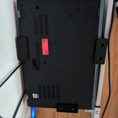 Under Desk Double Decker Laptop Holder Mount Fits Double the Laptops - Etsy