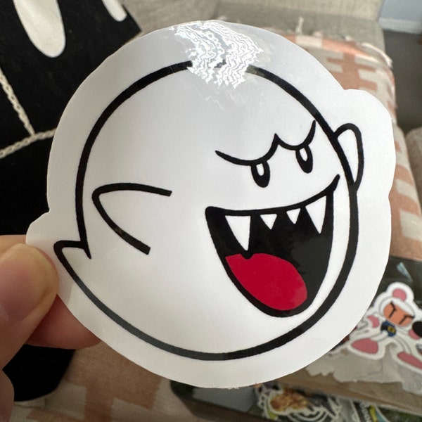 Ghost Boo Sticker Super Mario Funny Stickers Laptop Stickers Aesthetic ...