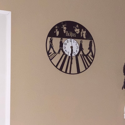 Vinyl Record Wall Clock FREE SHIPPING in USA Vintage Re-purposed Vinyl ...