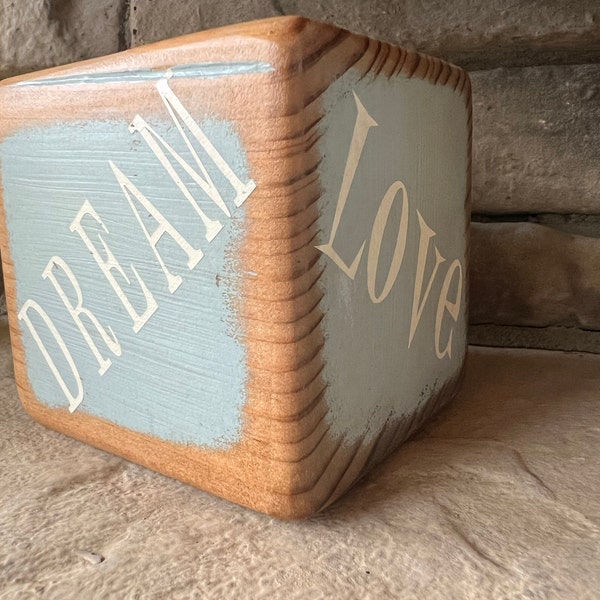 Wooden Inspiration Blocks, Wooden Block, Wooden Block Decor, Signs ...