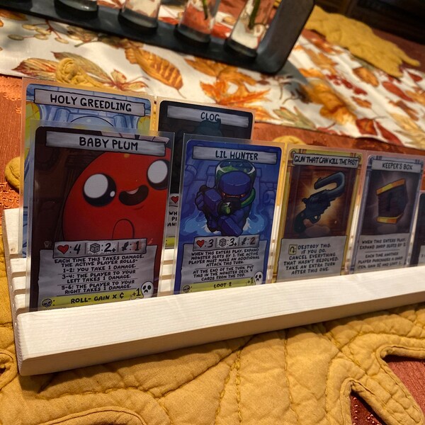 Handmade Wooden Playing Card Holder | Card Rack | Card Tray | Kids Card ...