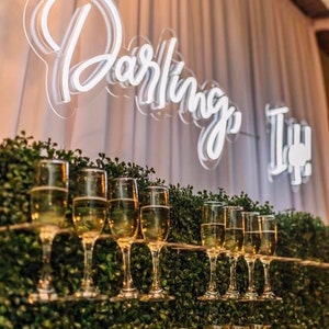 Champagne Glass Holder Wall Mounted Shelves. Clear, Thick, Durable ...