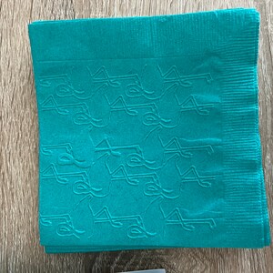 Beach Napkin Embossed Paper Napkin Caribbean Wedding Pool Party Palm ...