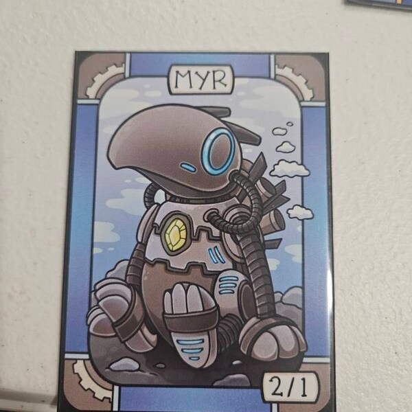 5 Myr 2/1 Blue Artifact Creature Tokens for Magic the Gathering - Etsy