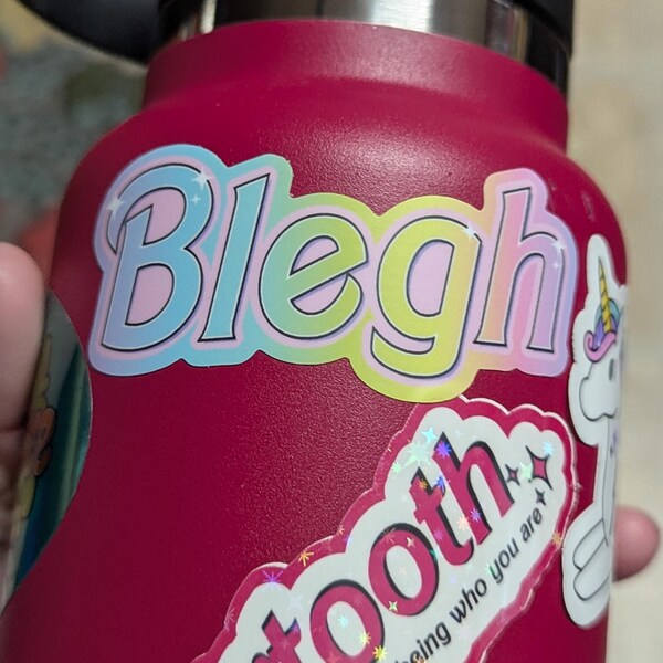 Blegh Sticker - Etsy