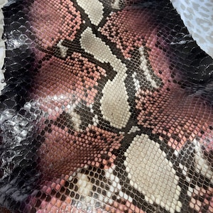 Genuine Python Leather, Natural Python Leather, Hide Snake Skin ...