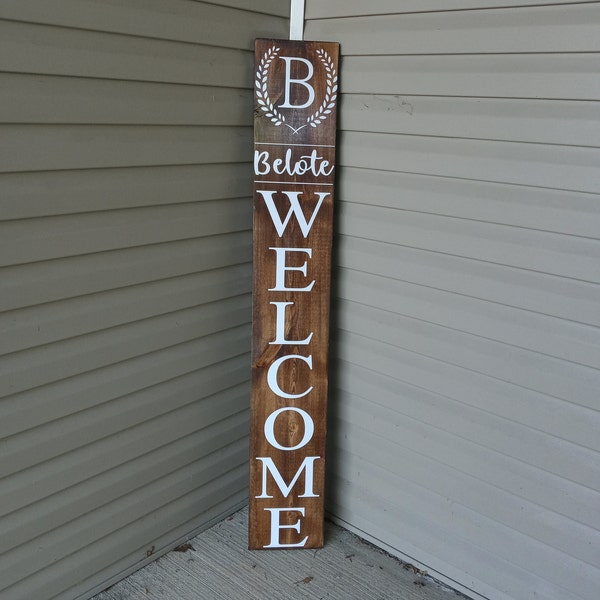 Personalized Porch Sign | 4 FT | 5 FT | Leaning Sign | Porch Decor ...