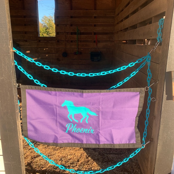 Personalized Horse Stall Guard, Stall Sign, Horse Name Stall Guard ...
