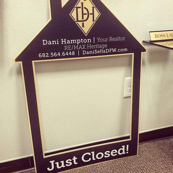 Real Estate Marketing Photo Booth Props | Realtor Selfie Frame ...