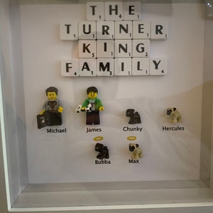 Personalised Family Mini Figure Boxframes - Etsy