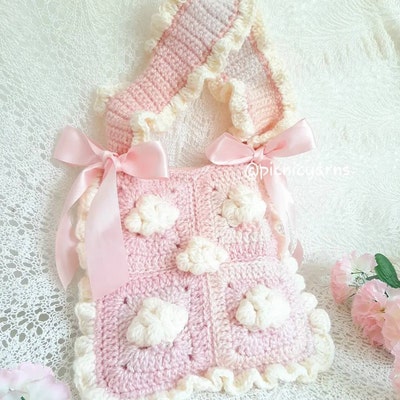 Digital Pattern Cloud Granny Square, Crochet Clouds, Sky Blue Cloud ...