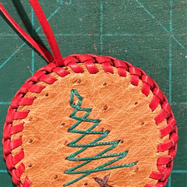 Leather Christmas Tree Ornament Pattern: A4 PDF, Video Tutorial - Etsy
