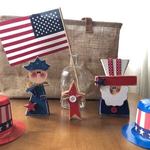 Uncle Sam & Lady Liberty - Etsy