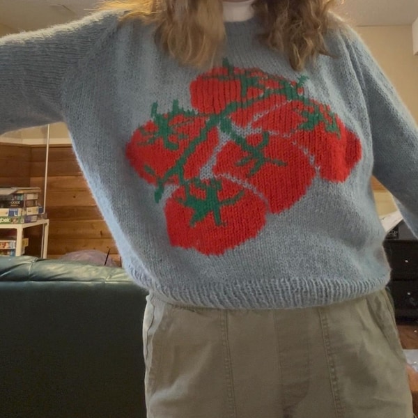 Knitting Pattern | Tomato Sweater - Etsy