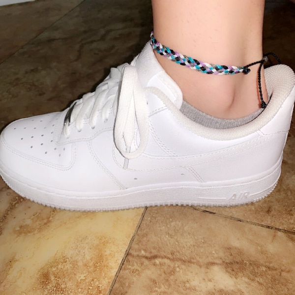 Flat Braid Anklet // Waterproof Anklet, Surfer Anklet, Beach Anklet ...