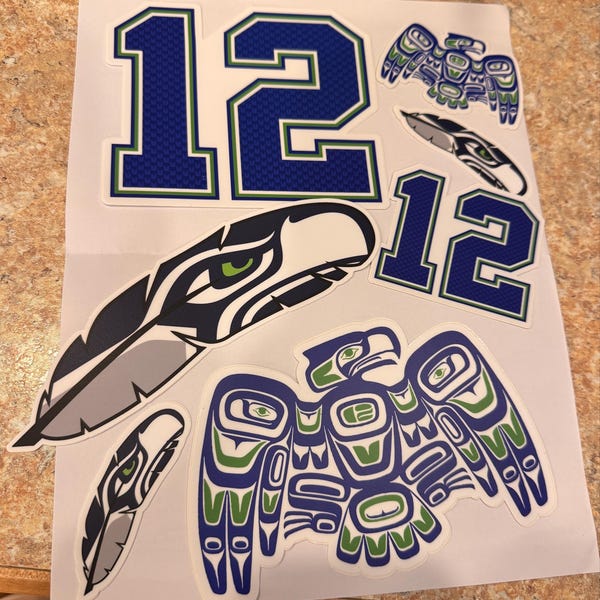 Tribal Seahawk Sticker - Etsy