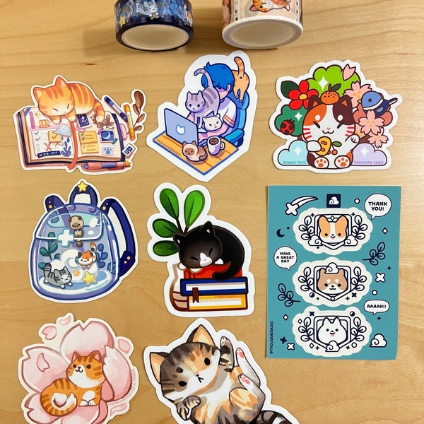 Vinyl Sticker Tricolor Tabby Cat Sparkles - Etsy