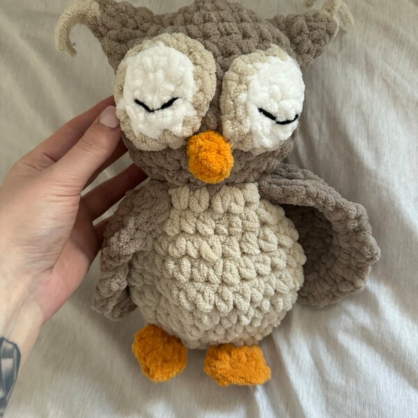 Pattern: Oakley the Owl Snuggler Pattern, Crochet Owl, Crochet Pattern ...